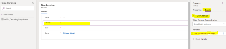 PowerApps Model Driven App – Cascading Dropdowns | Emad's Blog