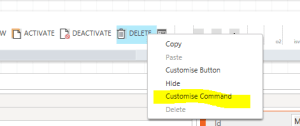 Adding Custom rules to show/hide a button in a model driven power apps ...